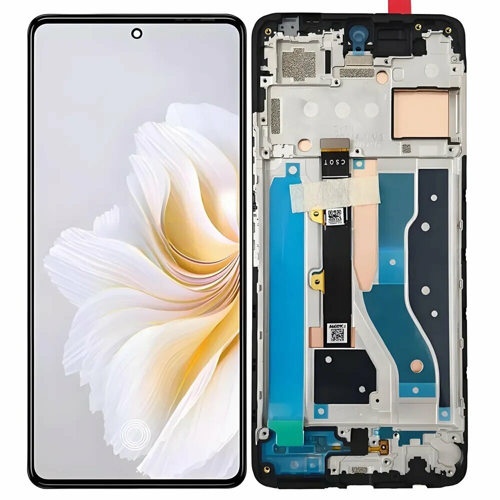 (AMOLED) Дисплей(экран) для Tecno Camon 20 Pro 4G (текно камон 20 про 4джи) в сборе с тачскрином рамкой (Оригинал) , CK7n