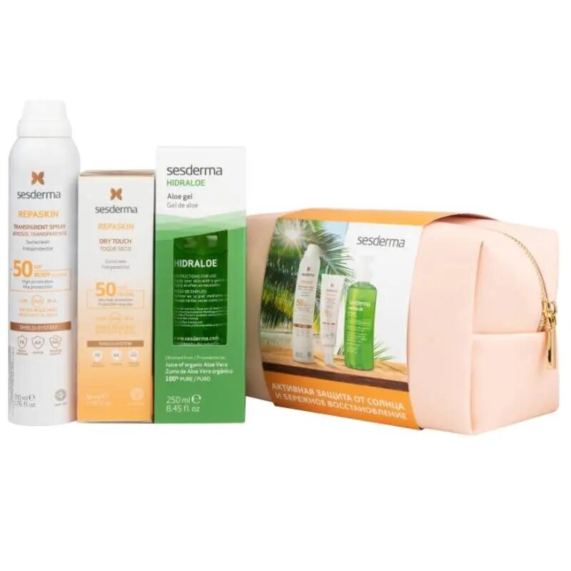 Набор для лица и тела Sesderma Repaskin Repaskin Classic & Hidraloe для лица и тела
