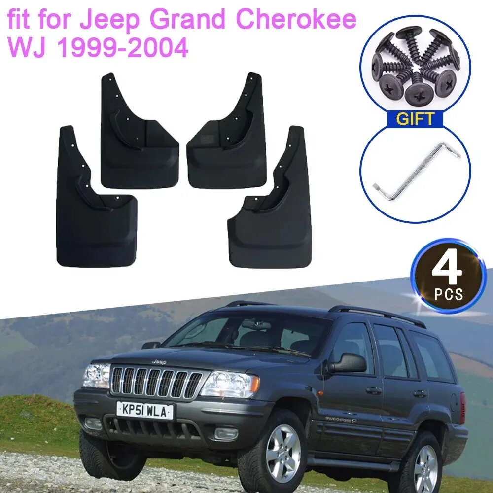 Арка крыла для автомобиля, арт. JP DQNJ DNB 99-04 для Jeep Grand Cherokee WJ 1999-2004, комплект, ABS пластик