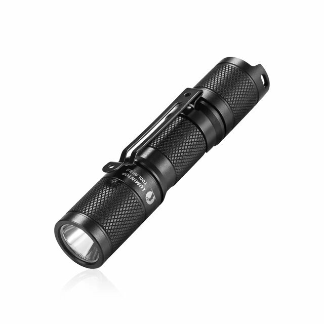 Фонарь LUMINTOP LED на батарейках AA 3.0 14500, для повседневного использования, самообороны, с функцией памяти, максимальная дальность 127 метров, максимальная яркость 900 люмен.