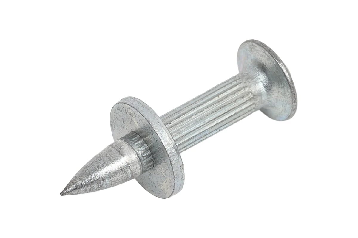 Дюбель‑гвоздь DINFIX 4.5x30 для бетона, кирпича и дерева из оцинкованной стали с шайбой