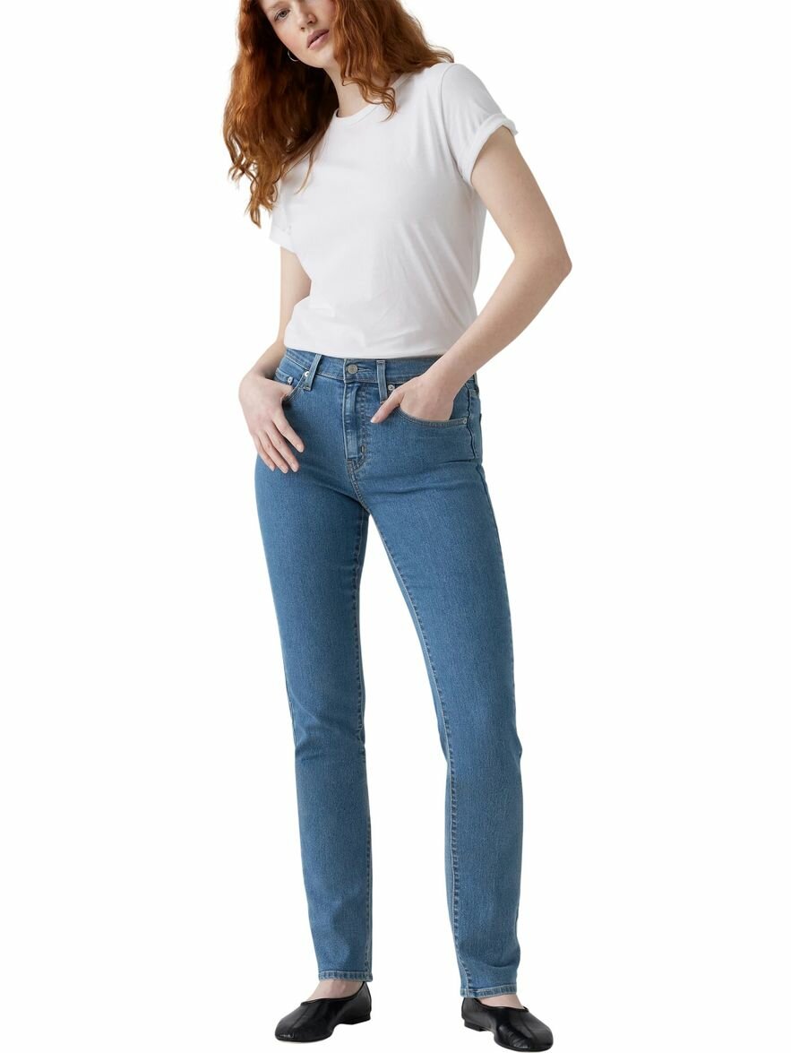 Джинсы зауженные Women 724 High Rise Straight Jeans 
