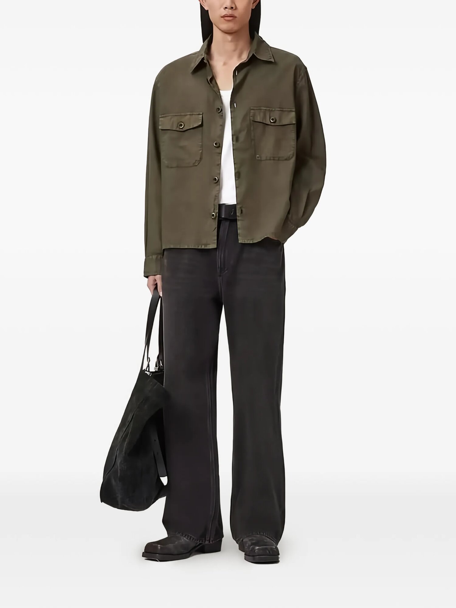 Рубашка AllSaints Buttoned pocket shirt, размер L — фото 1