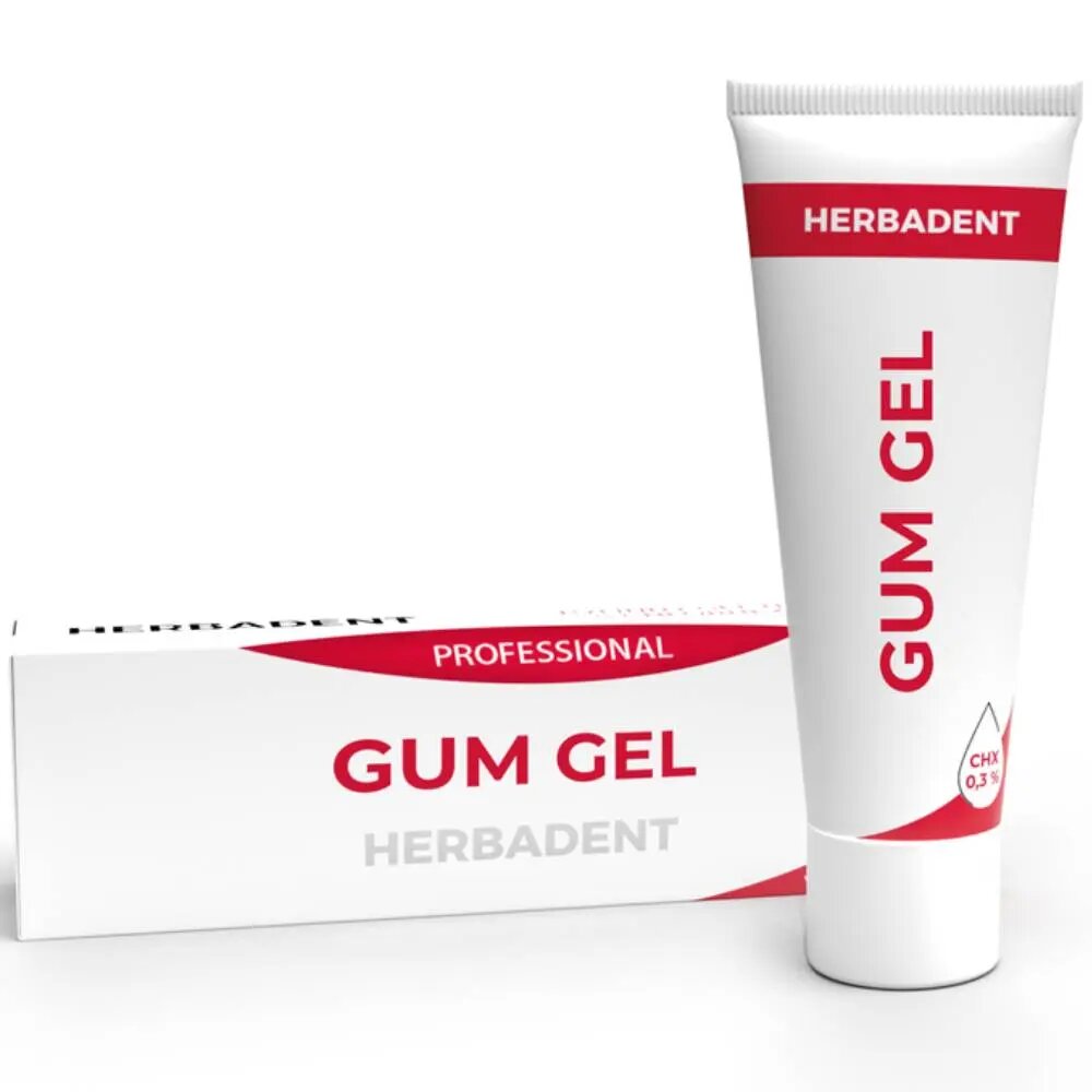 HERBADENT Хербадент Противовоспалительный антибактериальный гель для дёсен с хлоргексидином, 25 г (Herbadent, Уход за деснами и между зубами)