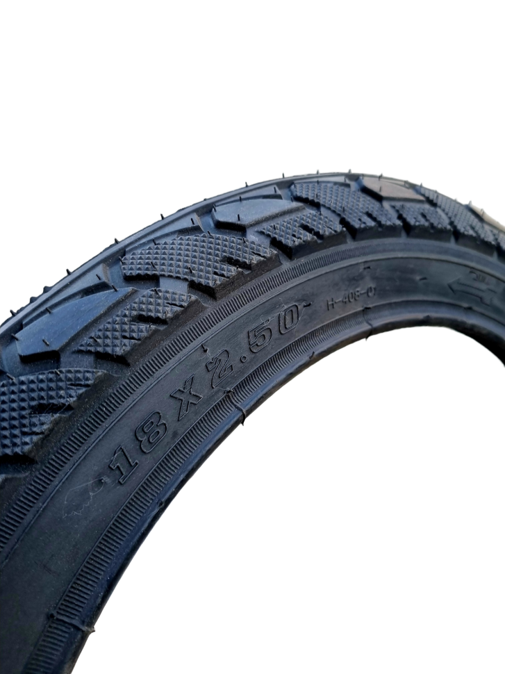 Покрышка 18x2.5" для электровелосипедов E-BIKE модель H-408, 18x2.5", усиленная