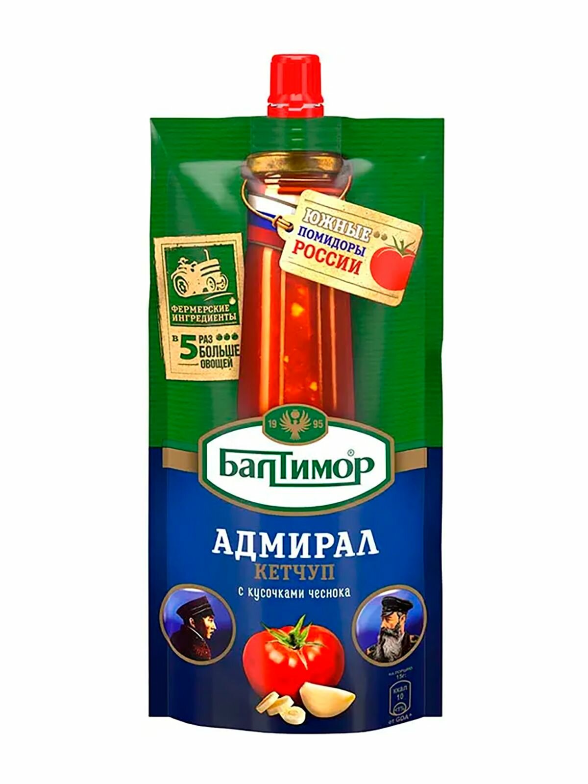 Кетчуп Балтимор, Адмирал с кусочками чеснока, 260 г