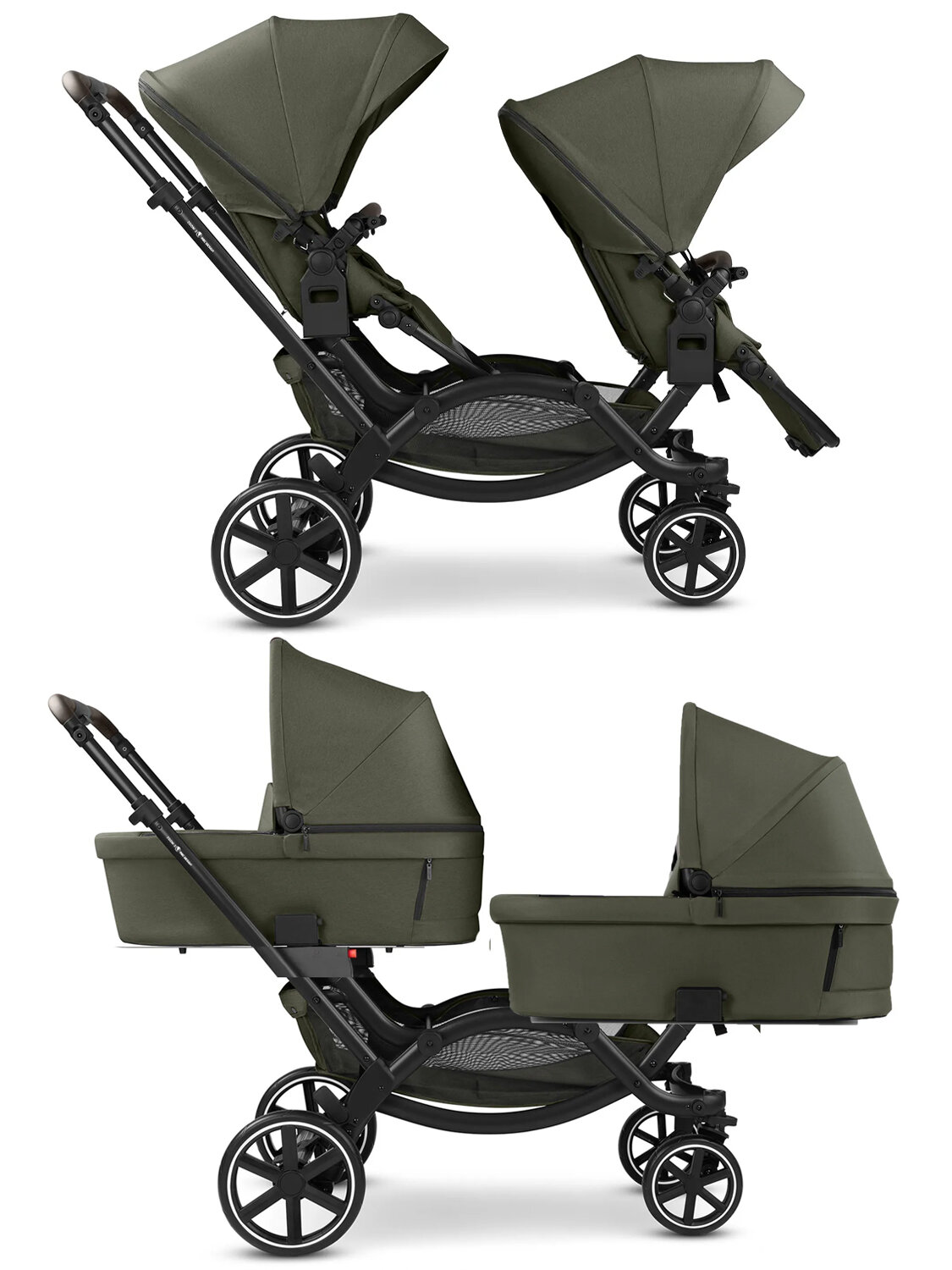 Коляска 2в1 для двойни ABC-Design Zoom 2 Avocado