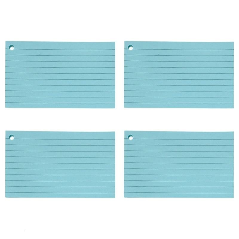 Цветные заметки 3×5 дюймов, 200 шт, Светло-голубой