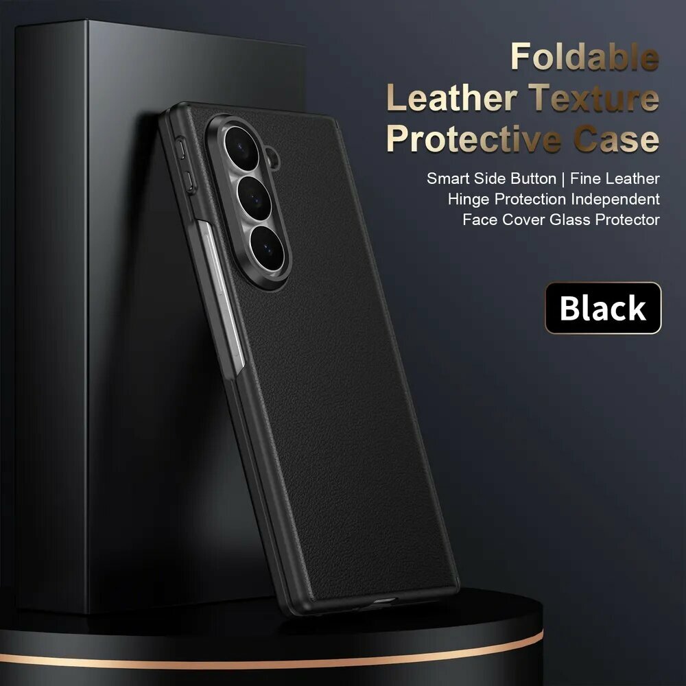 Чехол для Samsung Galaxy Z Fold 6 / Samsung Z Fold6 / Самсунг Галакси З Фолд 6 Высококачественная кожа интеллектуальная защитная оболочка