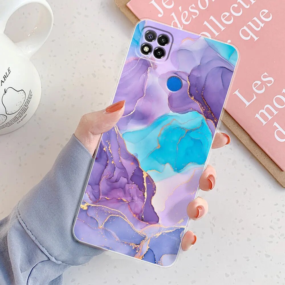 Для Xiaomi Redmi 9C чехол 9C NFC задняя крышка для девочек модный TPU телефон Fundas Redmi 9C Мягкий силиконовый чехол для Xiaomi Redmi 9C NFC