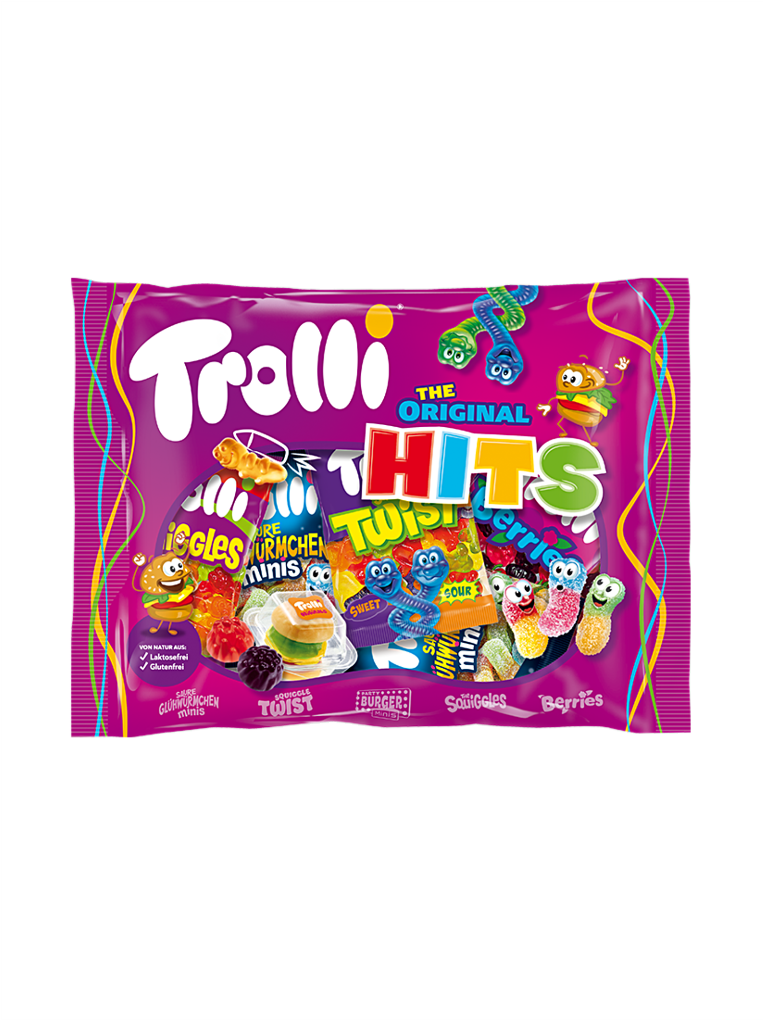 Набор жевательного мармелада Trolli The Original Hits хиты вкусов в мини упаковках, 200 гр (Германия)