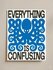 Интерьерный постер "Everything Is Confusing" в стиле pinterest, 30x40 см