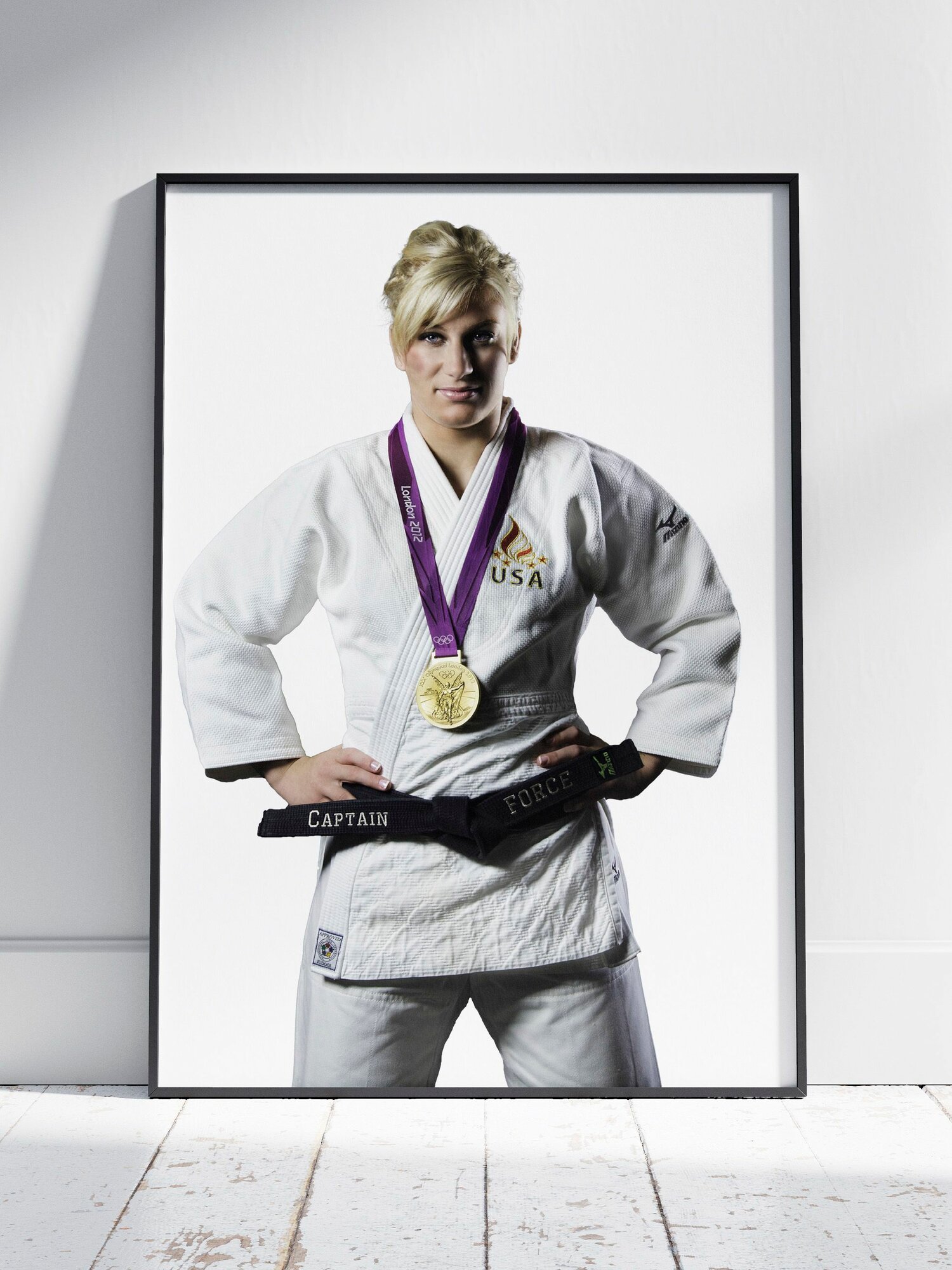 Плакат на стену для интерьера Дзюдо - Judo (Кайла Харрисон - Kayla Harrison 2) - Постер по спорту и физической активности формата A3 (30x42 см)