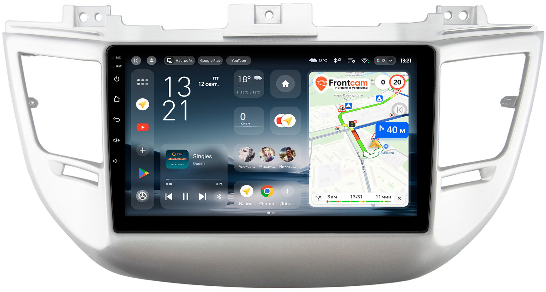 Штатная магнитола Teyes CC4L 6/64 9" RM-9041 Hyundai Tucson 3 2015-2018 Android 14 with DTS® Audio (4G-SIM, DSP IPS, AI) авто без камеры