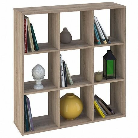 Стеллаж Home Smart Кубический 9 секции, дуб
