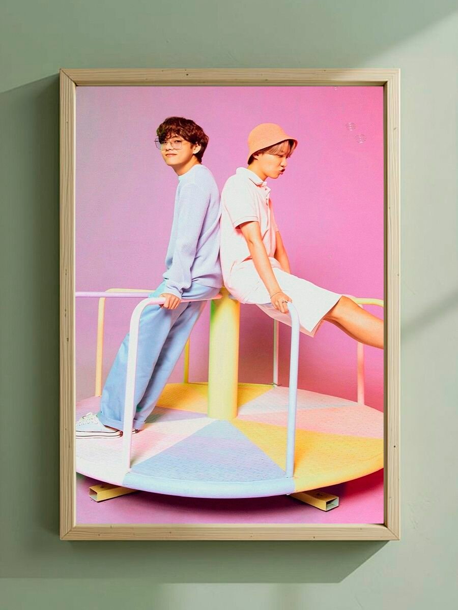 Постер, плакат на стену BTS K-Pop (А3)