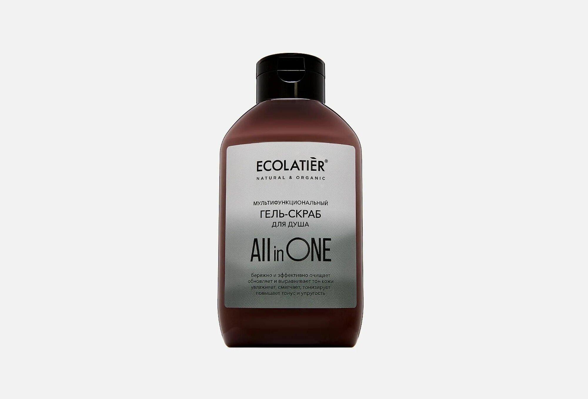 Гель скраб для душа Ecolatier 812106 ECL All in one, экстракт аскофиллума, 400 мл