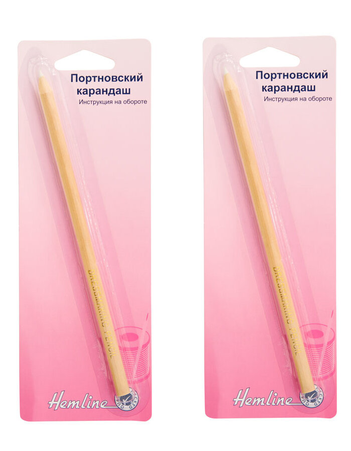Портновский карандаш, растворяемый в воде, белый (2 шт.)