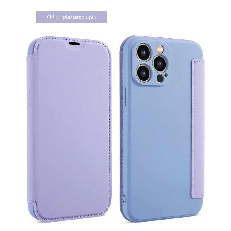 Чехол-бокс с откидной крышкой для iPhone 17 Pro Max, лавандово-фиолетовый цвет, защитный