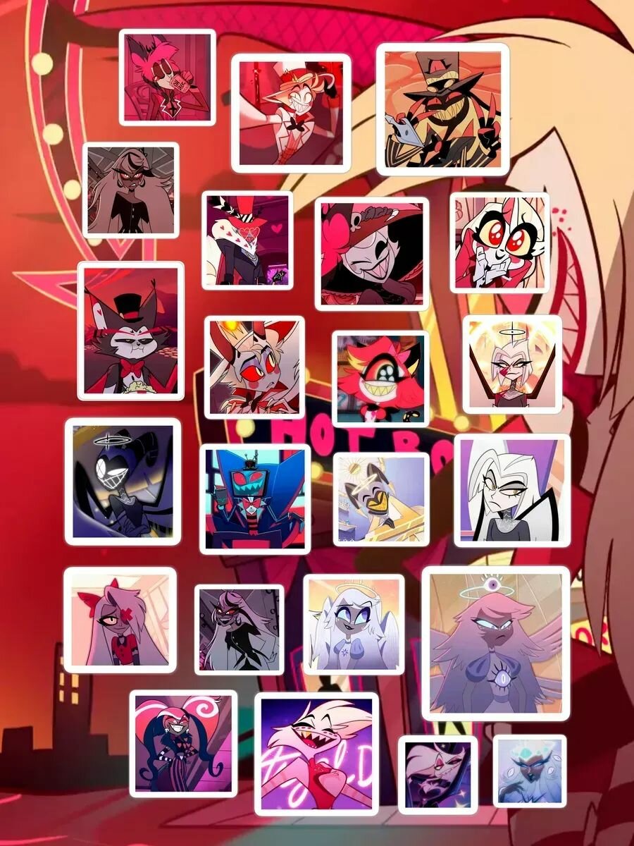 Наклейки Hazbin Hotel