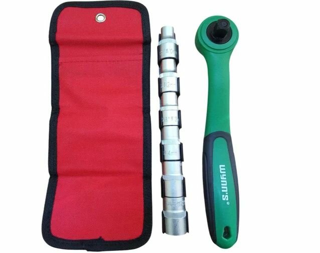 Ключ трещеточный 1/2" с набором головок (10,12,13,14,17,19мм) W0652/Wynns Tools