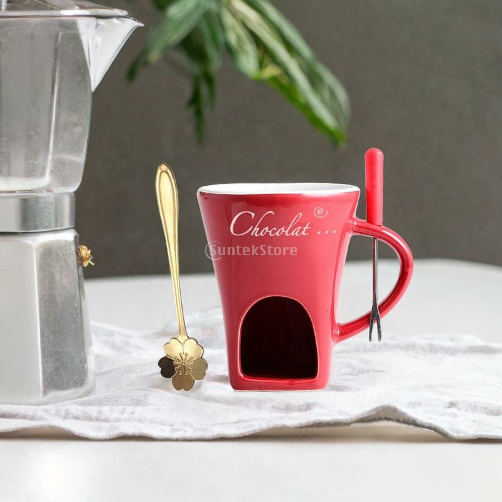 Кружка фондюшница для шоколада и сыра