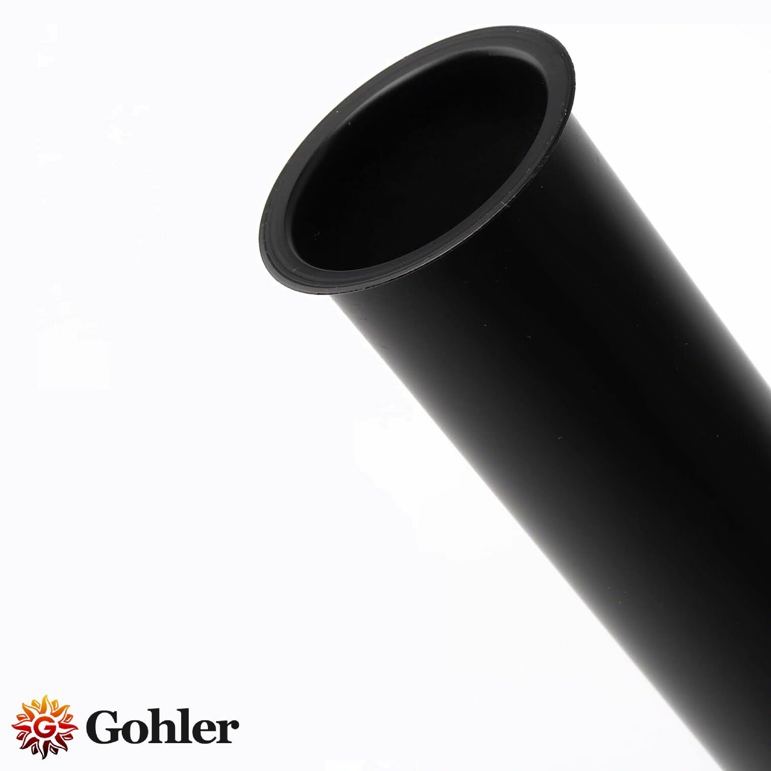 Трубка Gohler, для сифона, с фланцем, 32 мм, длина 300 мм, черная матовая