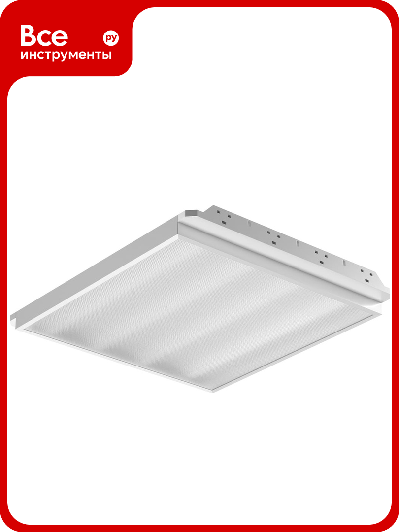 Светильник светодиодный встраиваемый AVANLED 2 шт AL ДВО-36-4xT8ED-865-МС 36Вт 4300Лм 6500К IP20 микропризма 20006230