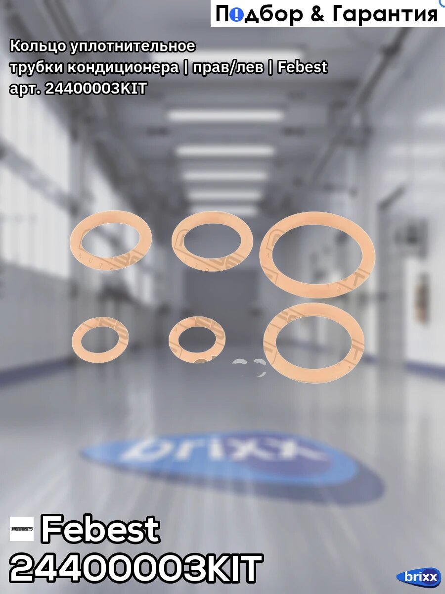 Кольцо уплотнительное трубки кондиционера 24400-003-KIT Febest арт. 24400-003-KIT