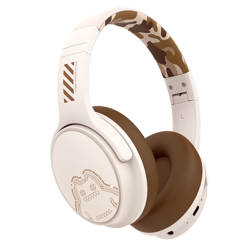 Devil Cat S5 беспроводные наушники с шумоподавлением Bluetooth для спорта и игр, цвет хаки