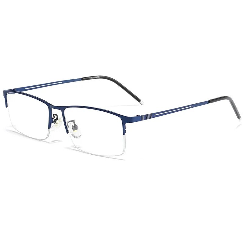 Мужские полуоправы Presbyopia150, синие линзы