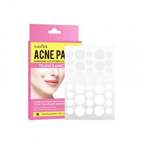 ACNE PATCH, Sadoer (Невидимый патч от прыщей на основе транексамовой кислоты), уп. 36 шт.