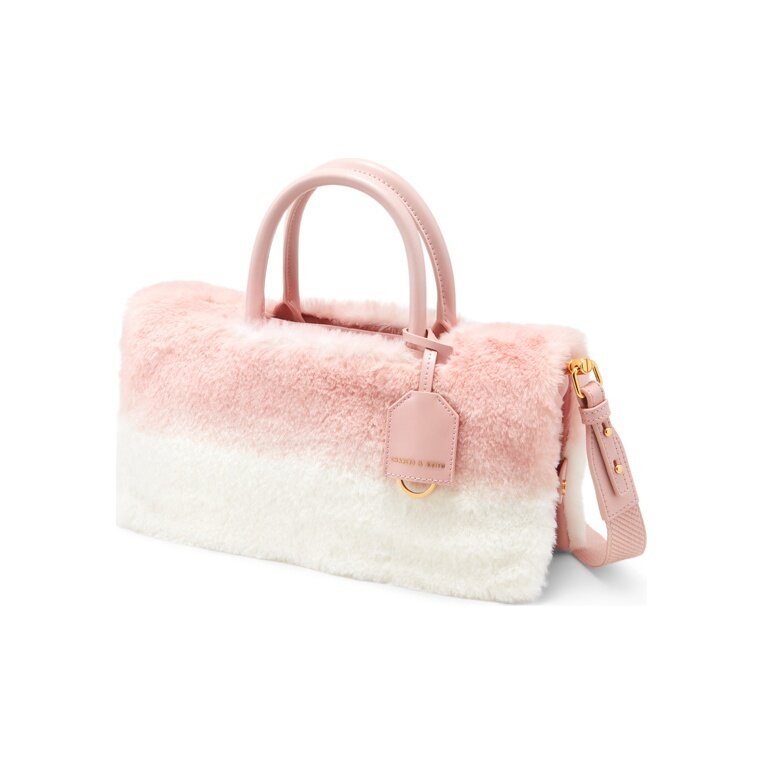 Сумка CHARLES & KEITH, фактура стеганая, светло-розовый — фото 1