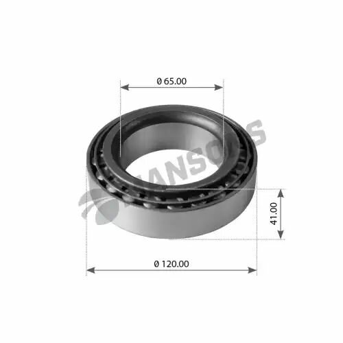 Подшипник роликовый ступицы внут./наружн.33213 d65xd120x41 для MB, RVI, Volvo, BPW, ROR, SAF1.860