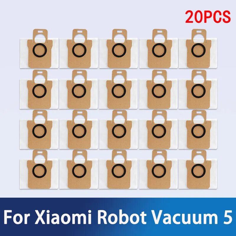 Бежевые салфетки для Xiaomi Robot Vacuum 5 (20 шт)