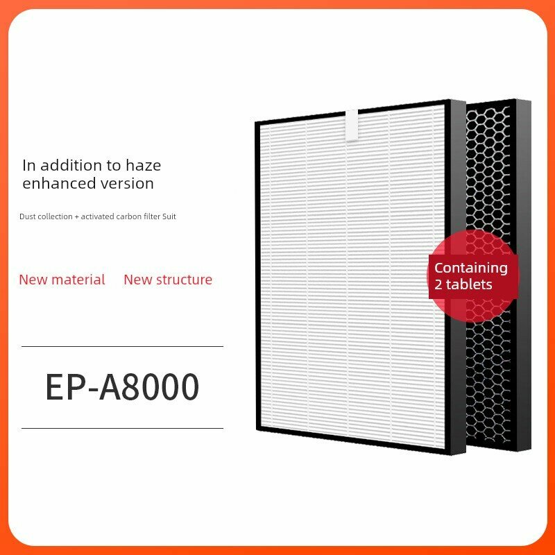 Подходит для фильтра очистителя воздуха Hitachi EP-PF90C/120C/A7000/A7100C/A6000/A3000 EP-A8000 (1 комплект из 2 шт.)