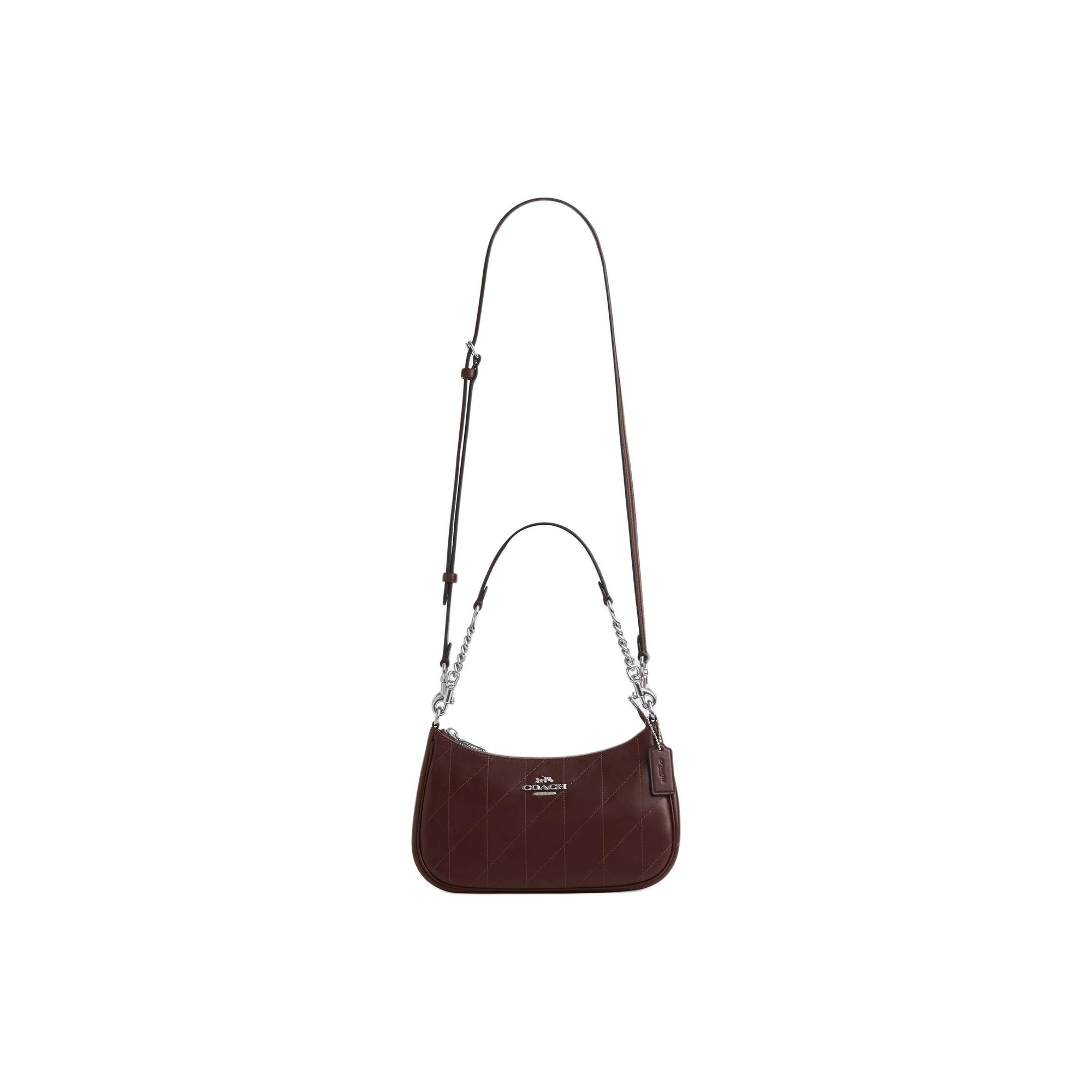 Сумка Coach, фактура матовая, коричневый — фото 1