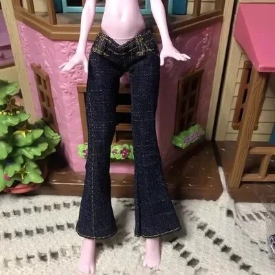 Одежда для куклы Bratz, джинсы клеш, розовый, цвет 2
