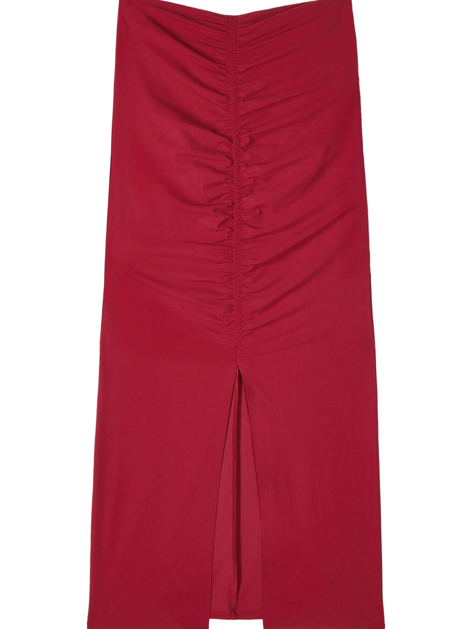 Юбка PATRIZIA PEPE Ruched draped midi skirt, размер 42 — фото 1