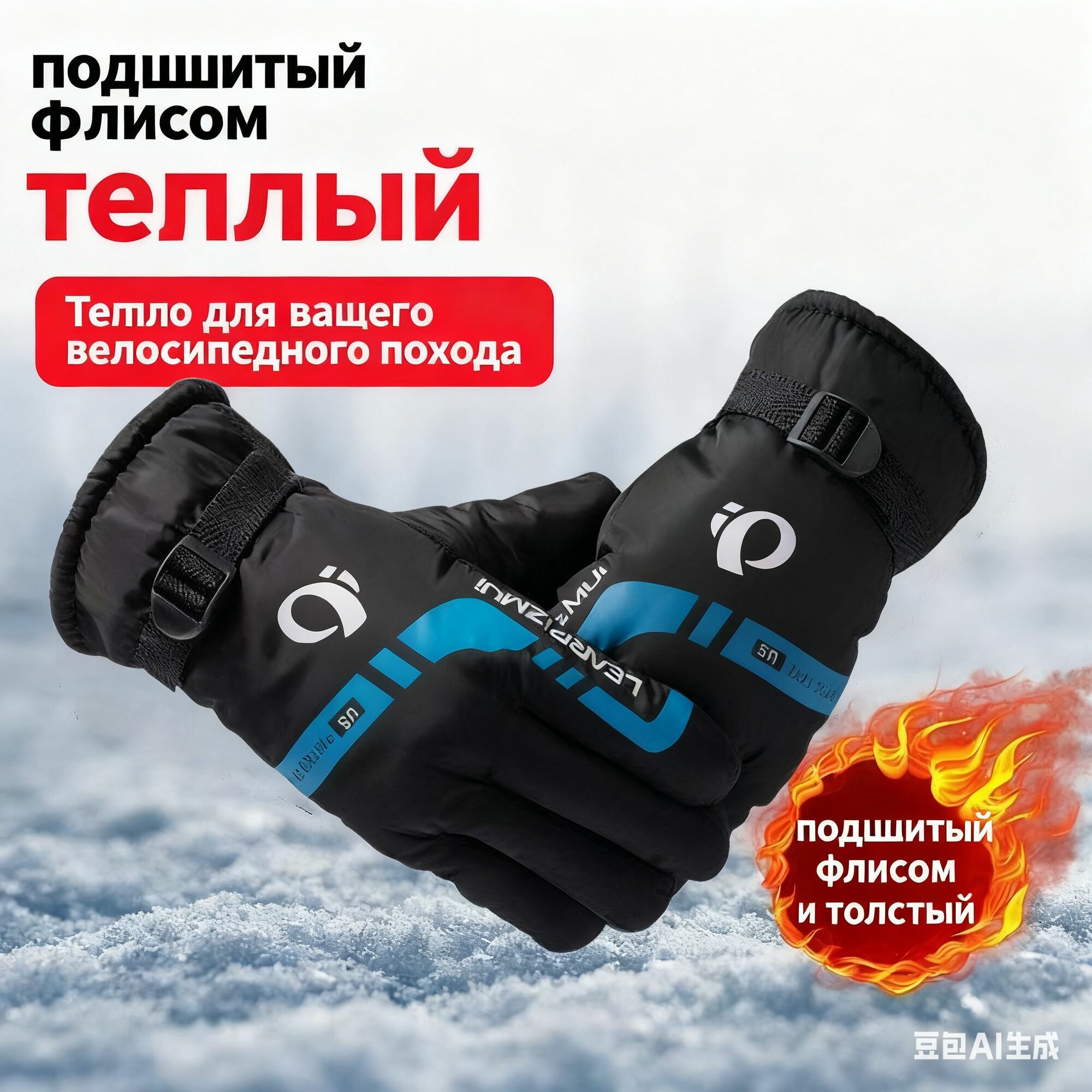 Муфты-варежки всесезонные на руль — рукавицы для велосипеда, мотоцикла, скутера, электровелосипеда, снегохода для езды