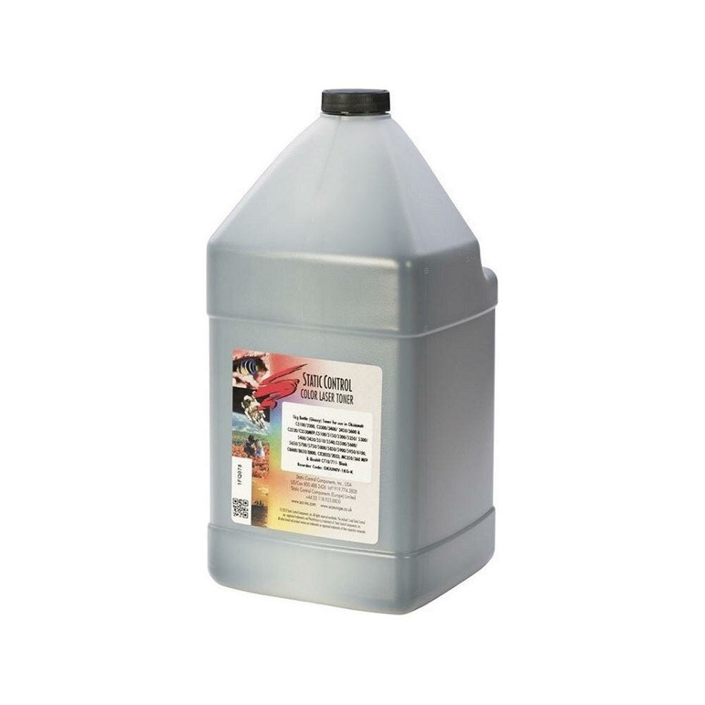 Тонер Static Control OKIUNIV3-1KG-K черный флакон 1000гр. для Oki C3300N5500