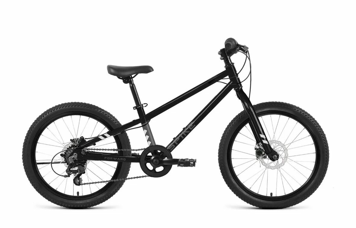 Велосипед FORWARD SPIKE CX 24, колесо 24", рост 11', сезон 2025-2026, черный