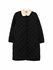 Пальто James Perse Shearling-collar quilted coat, размер 42, black / black