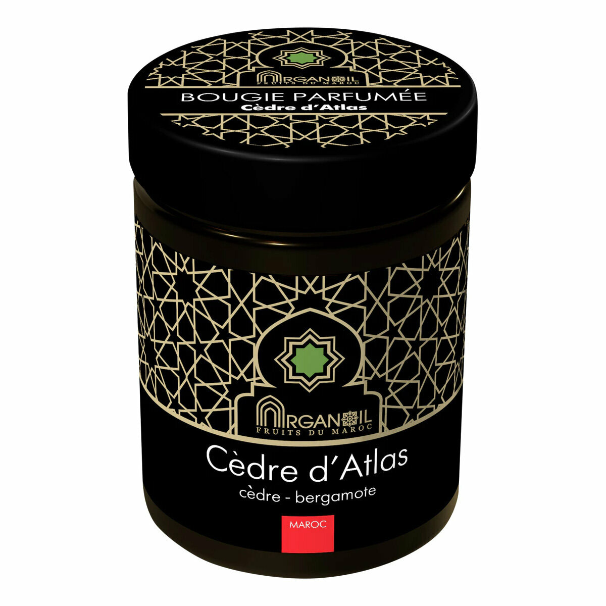 ARGANOIL Ароматическая свеча Атласский кедр Bougie Parfumee Cedre D'Atlas (кедр-бергамот) Свеча 160мл