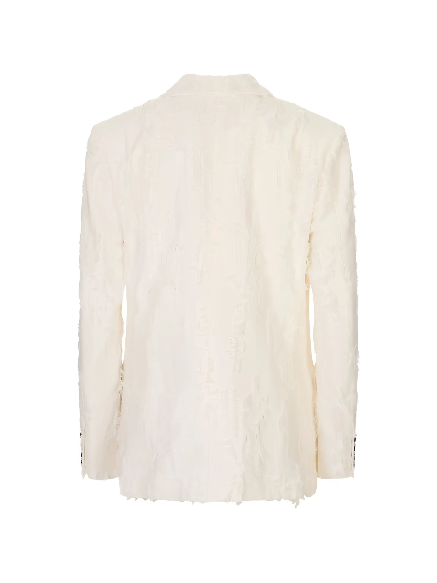 Куртка MSGM Frayed double-breasted jacket, размер 38, разноцветный — фото 1