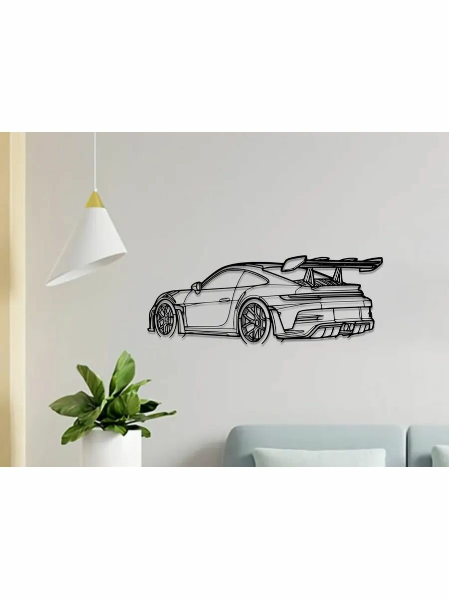 Декоративное панно "Porsche 911 GT3 RS" 3D печать из пластика