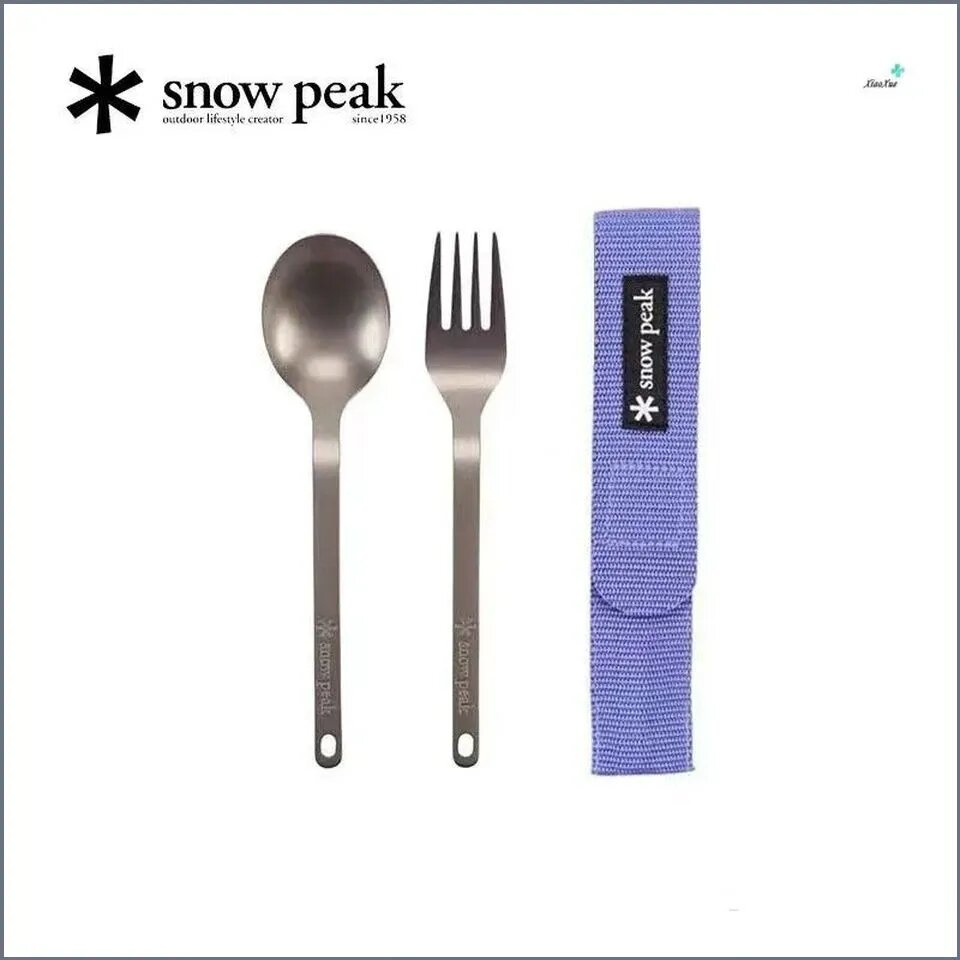 Эксклюзивный набор для кемпинга Snow Peak: титановые ложка и вилка
