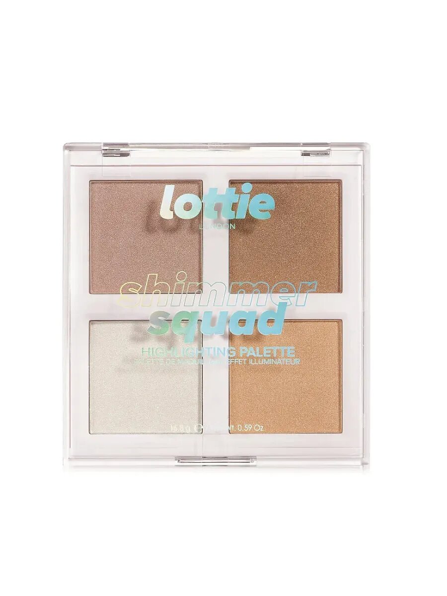 LOTTIE LONDON Палетка пудровых хайлатеров Shimmer Squad