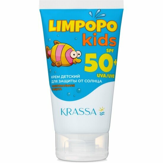 Детский солнцезащитный крем Krassa SPF 50+, 150 мл