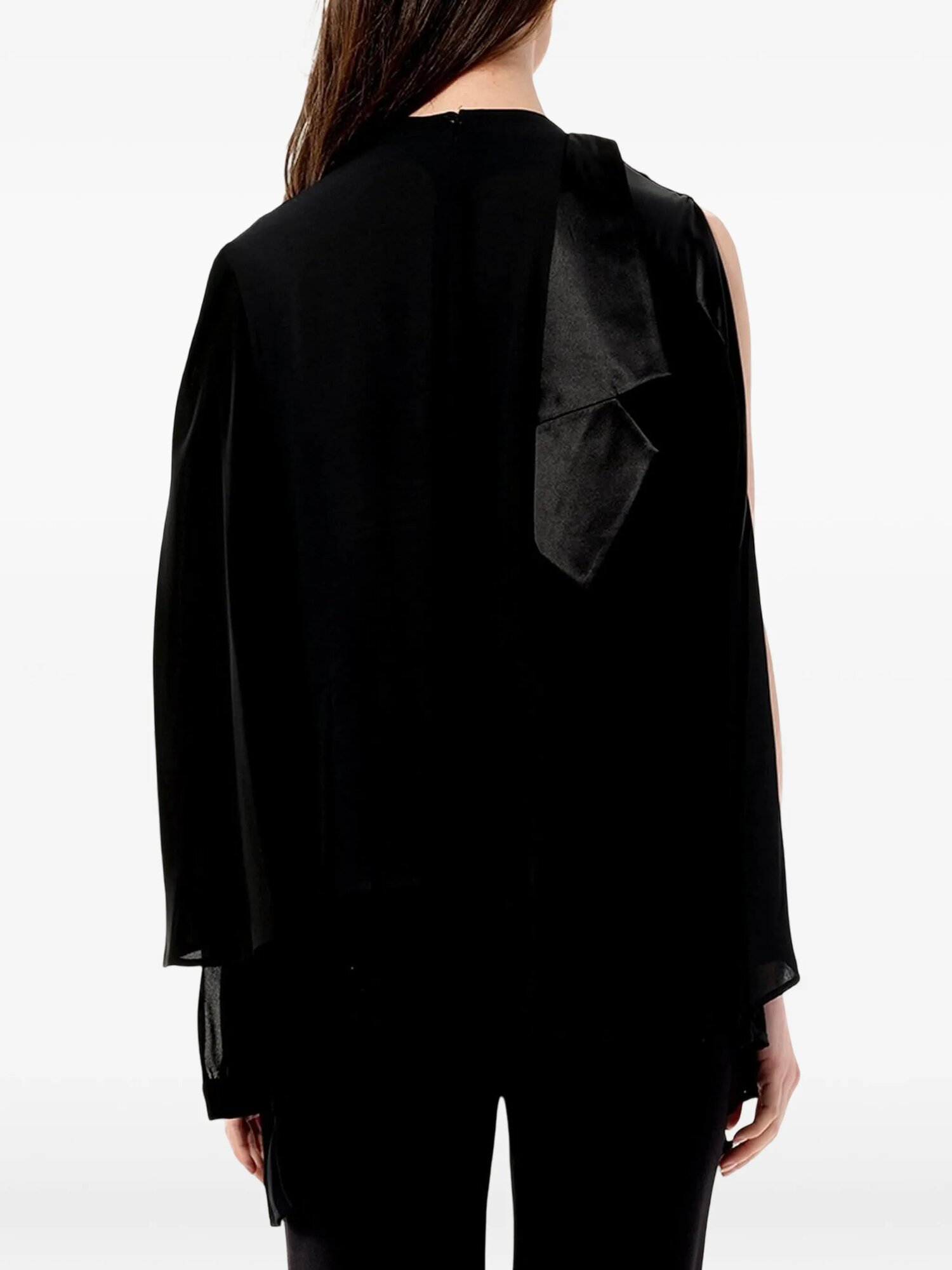 Блуза BALENCIAGA Pleated sleeveless blouse, размер 34 — фото 1